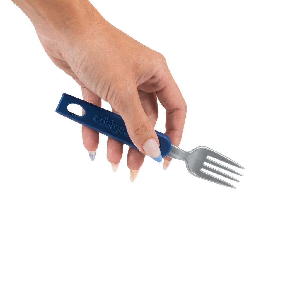 Cool Gear 3-Pack Travel Reusable Utensil Set with Slider Carry Case